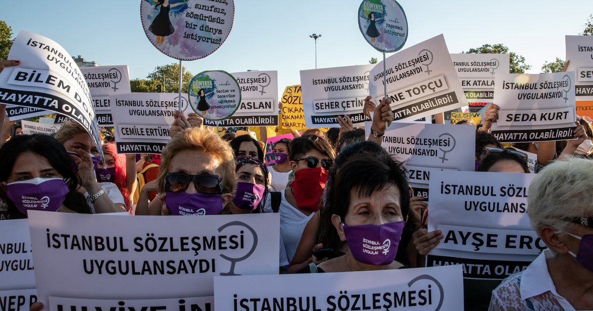 Protests over government plans to withdraw from Istanbul Convention ...