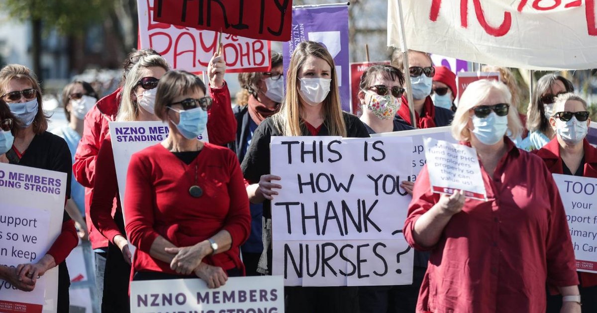 Nurses, climate activists and other solidarity groups hold protests ...