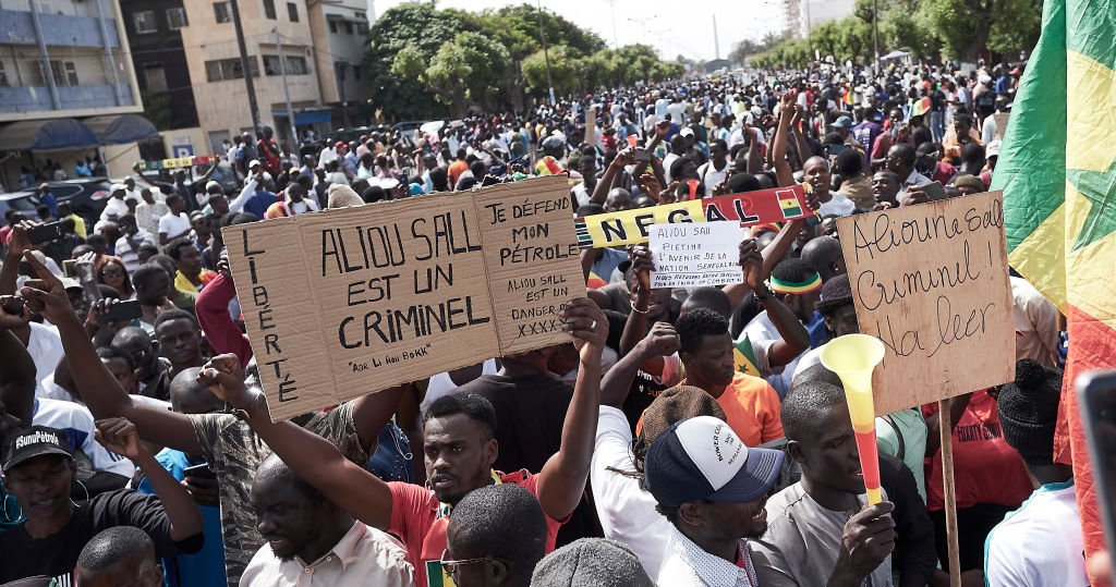 Protests against alleged corruption in management of oil and gas ...