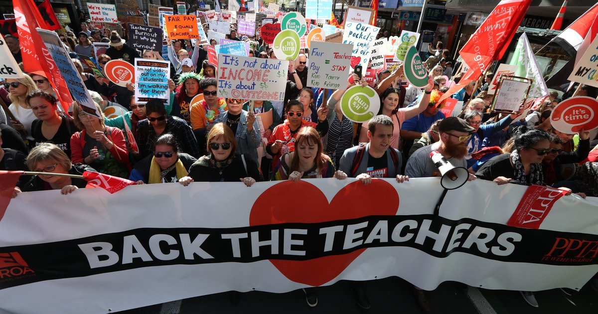 Protests calling for climate change action and strikes by teachers in ...